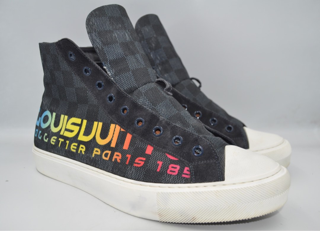 Louis Vuitton - Kim Jones - S/S 18 - Damier Tattoo Sneakers, Men's ...