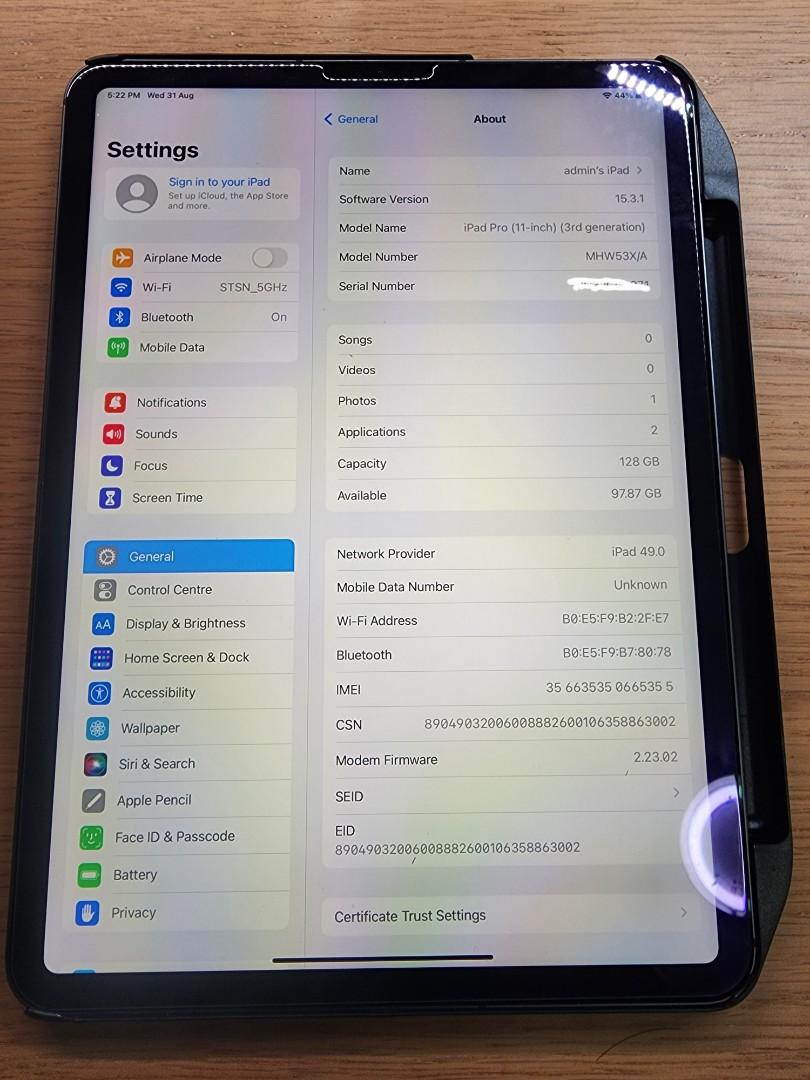 M1 chip iPad pro 11 inch, Mobile Phones & Gadgets, Tablets, iPad on ...