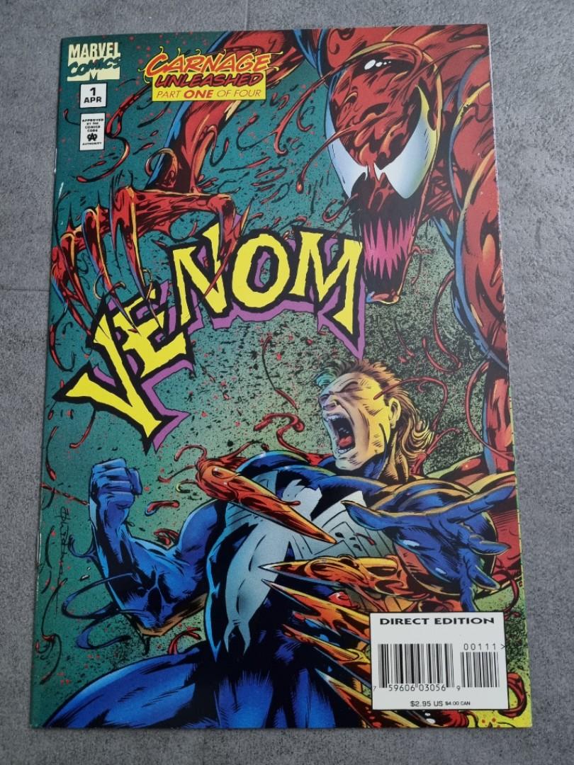 Marvel Comics Venom: Carnage Unleashed Complete Story Arc, Hobbies ...