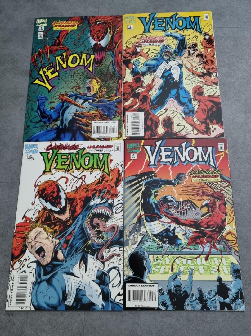 Marvel Comics Venom: Carnage Unleashed Complete Story Arc, Hobbies ...