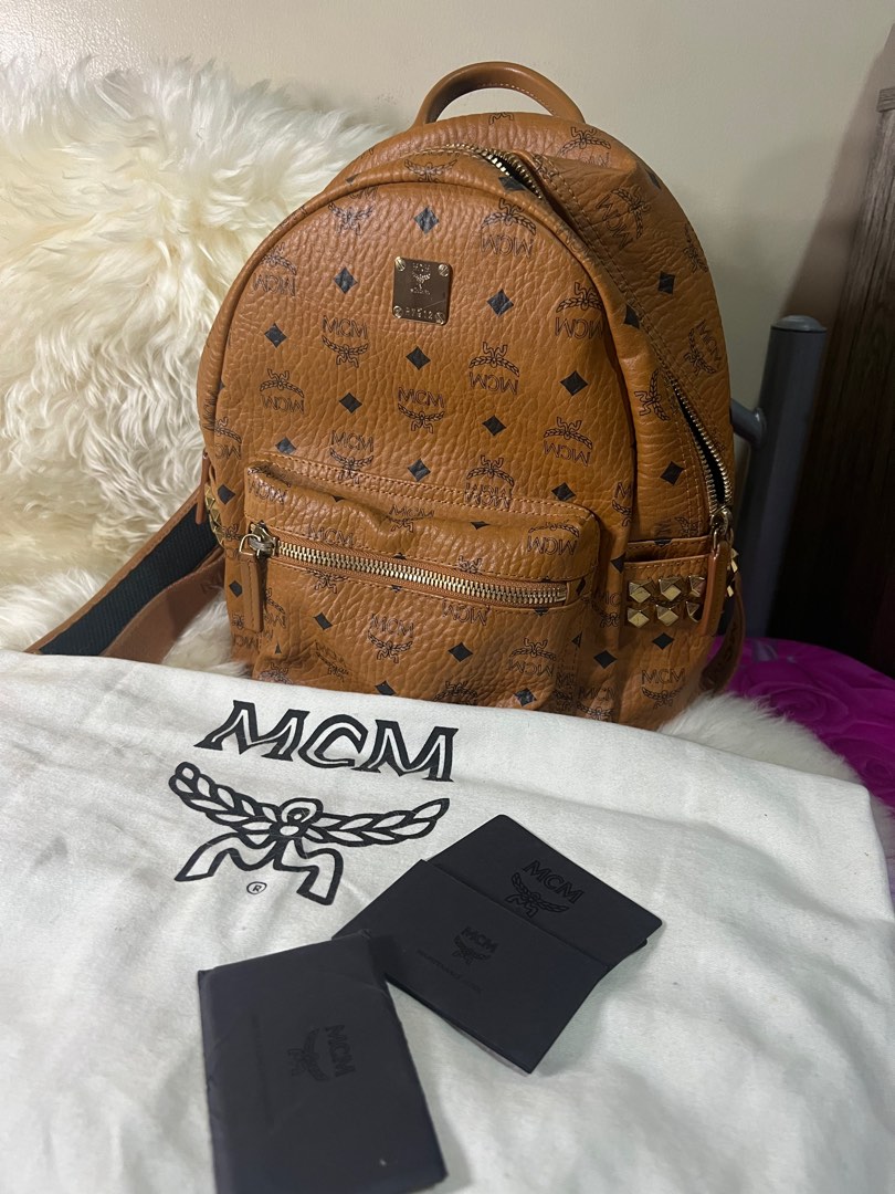 MCM Stark Side Studs Backpack in Visetos, Luxury, Bags & Wallets on ...