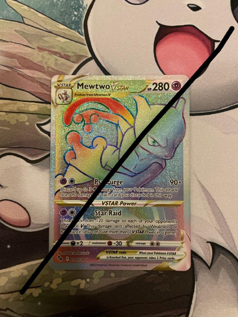 Mewtwo Alternate art/Mewtwo rainbow rare, Hobbies & Toys, Toys & Games ...