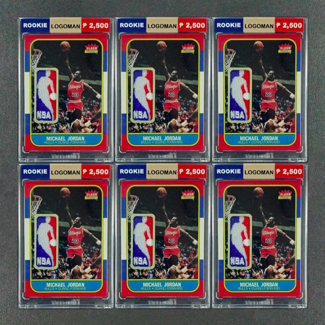 Michael Jordan ROOKIE LOGOMAN REPRINT Customized NBA Cards with Free ...