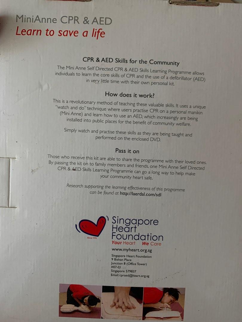 Mini Anne CPR & AED Training kit, Health & Nutrition, Medical Supplies ...