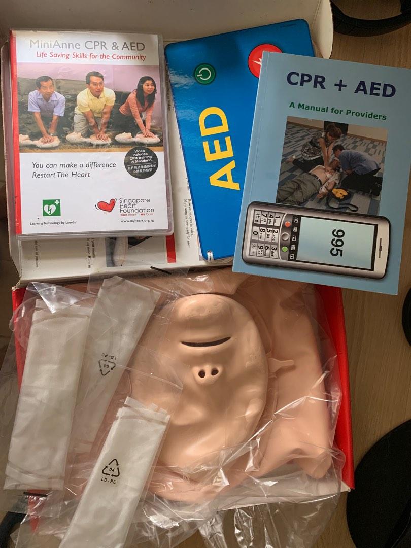 Mini Anne CPR & AED Training kit, Health & Nutrition, Medical Supplies ...