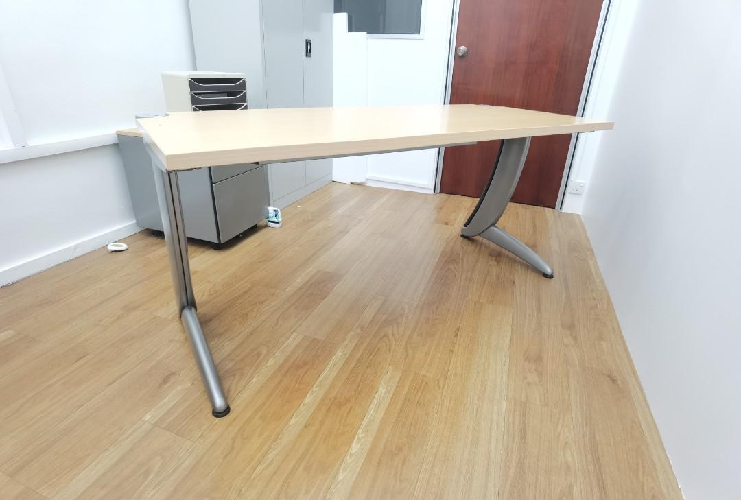 Modern Office Table with cable management compartment, Furniture & Home ...