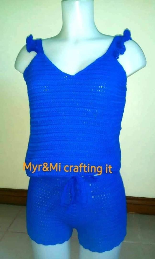 Mother and daughter twining set crochet terno, Women's Fashion, Dresses ...