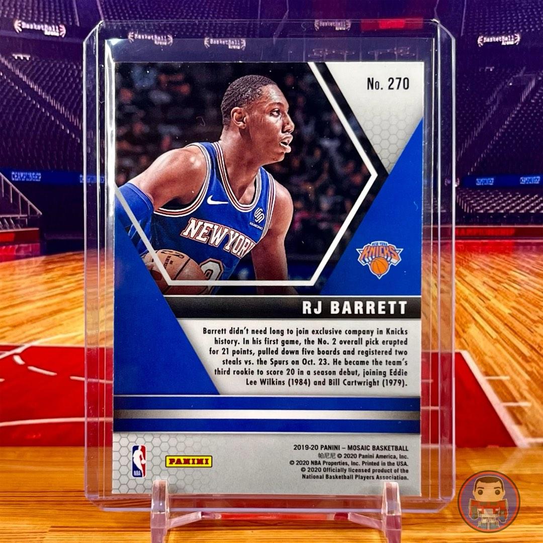NBA Cards - RJ Barrett 2019-20 Panini Mosaic #270 (Rookie Card) RC ...
