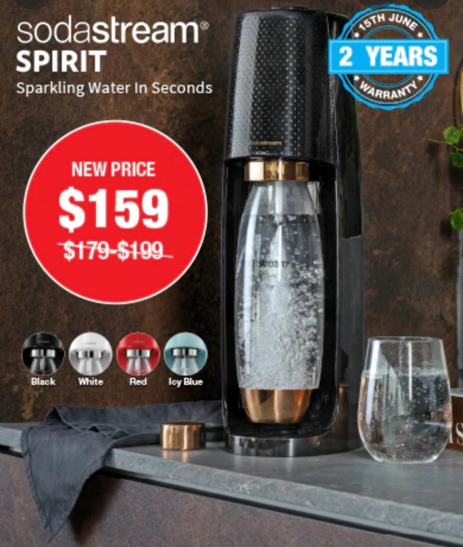 **New Limited Edition** Soda Stream Spirit Black with Rose Gold, TV ...