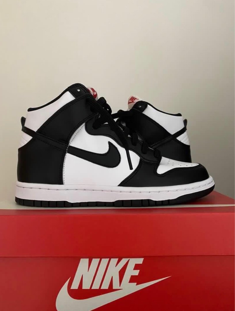 nike dunk high panda black and white (GS), Women's Fashion, Footwear ...