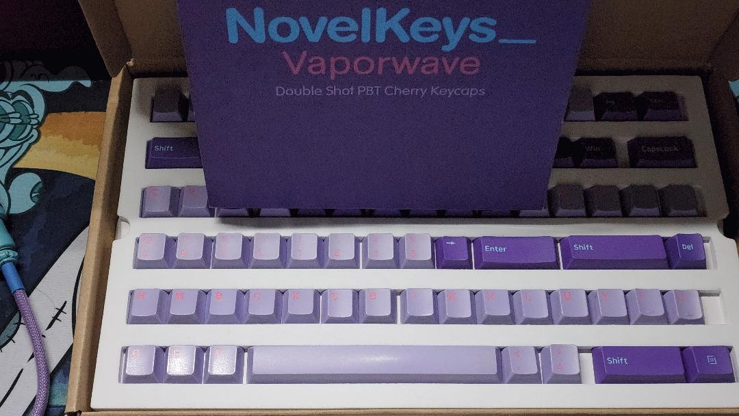 Novelkeys Vaporwave Keycaps, Computers & Tech, Parts & Accessories ...