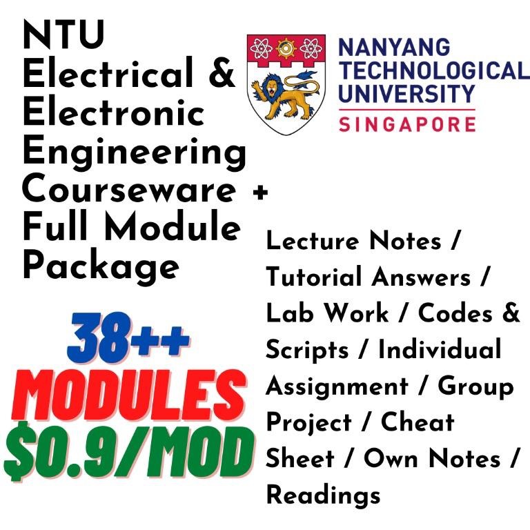 NTU Electrical & Electronic Engineering Notes, Everything Else on Carousell