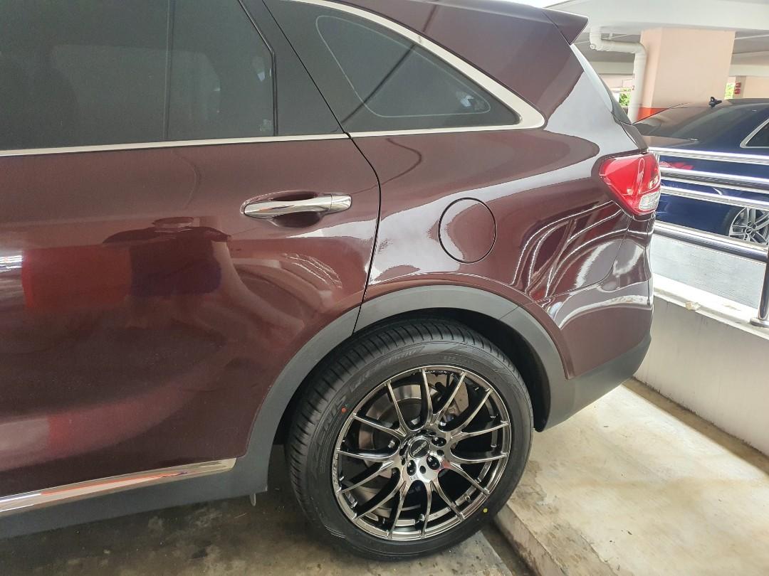 Rare Almost New Original 20" Rays Homura 2x7 w Falken Tyres FK510 KIA HONDA NISSAN INFINITY JAP ...