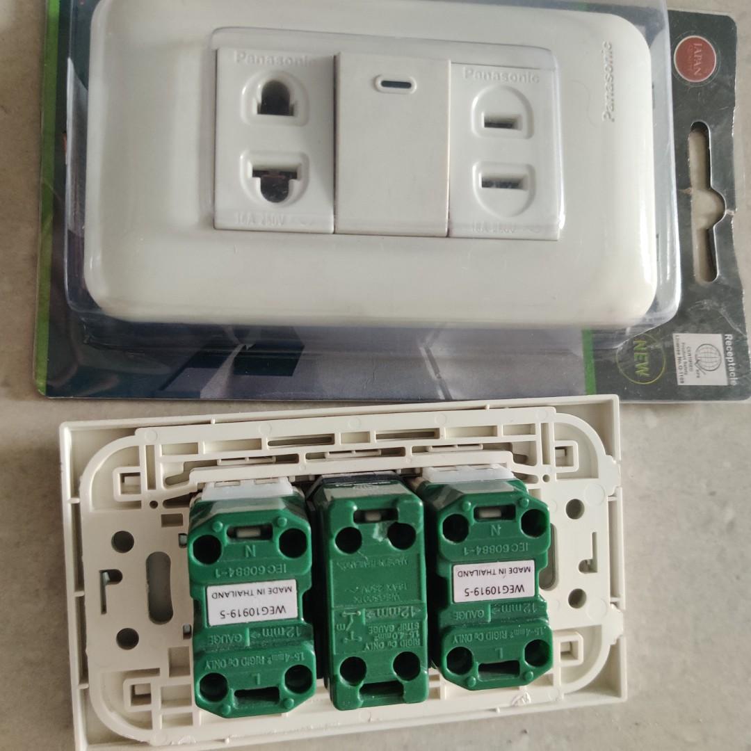 Panasonic Switches and Sockets LOT Sale (Used), TV & Home Appliances ...