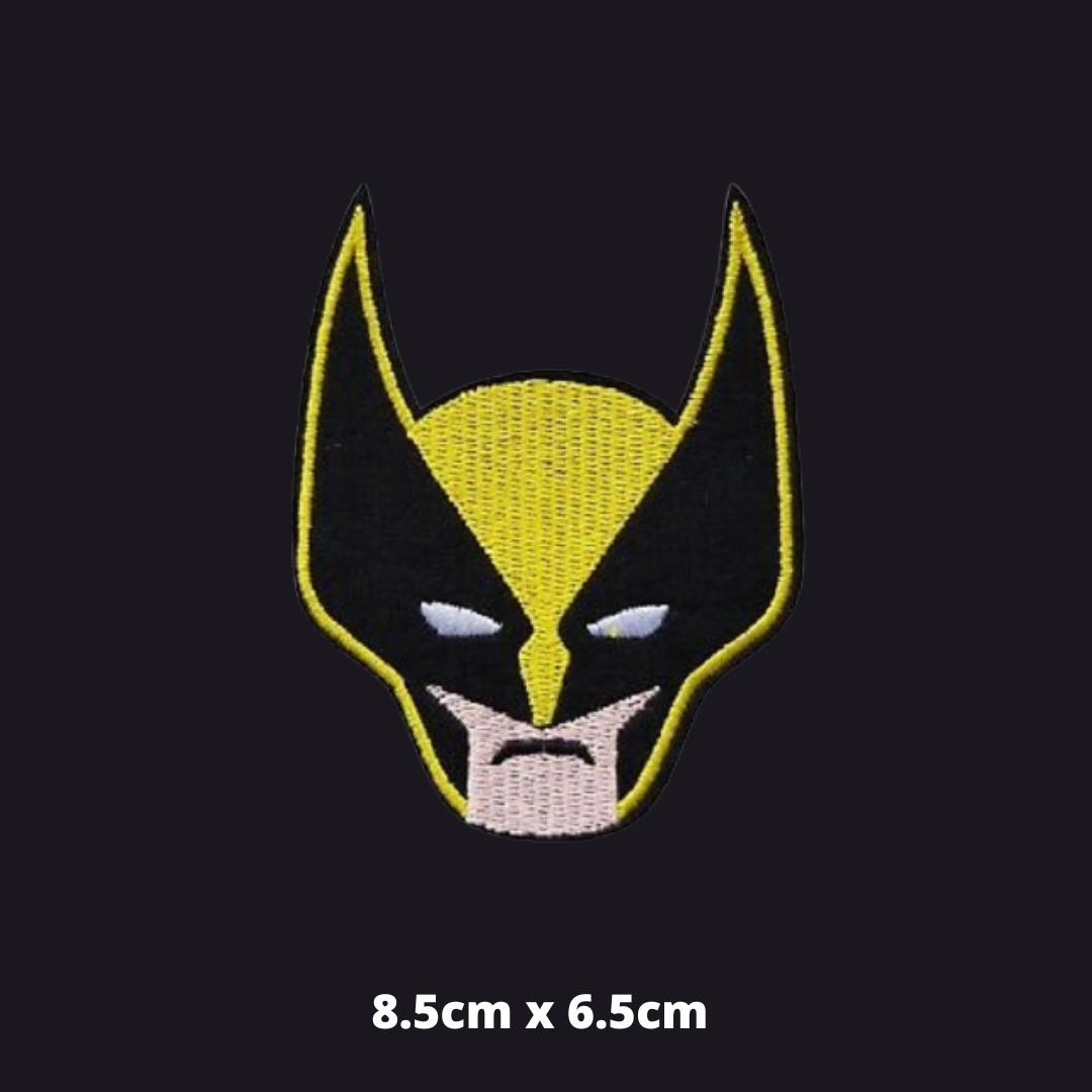 (Patch) Wolverine Comics Head Mask Yellow Marvel Xmen Character Iron On ...