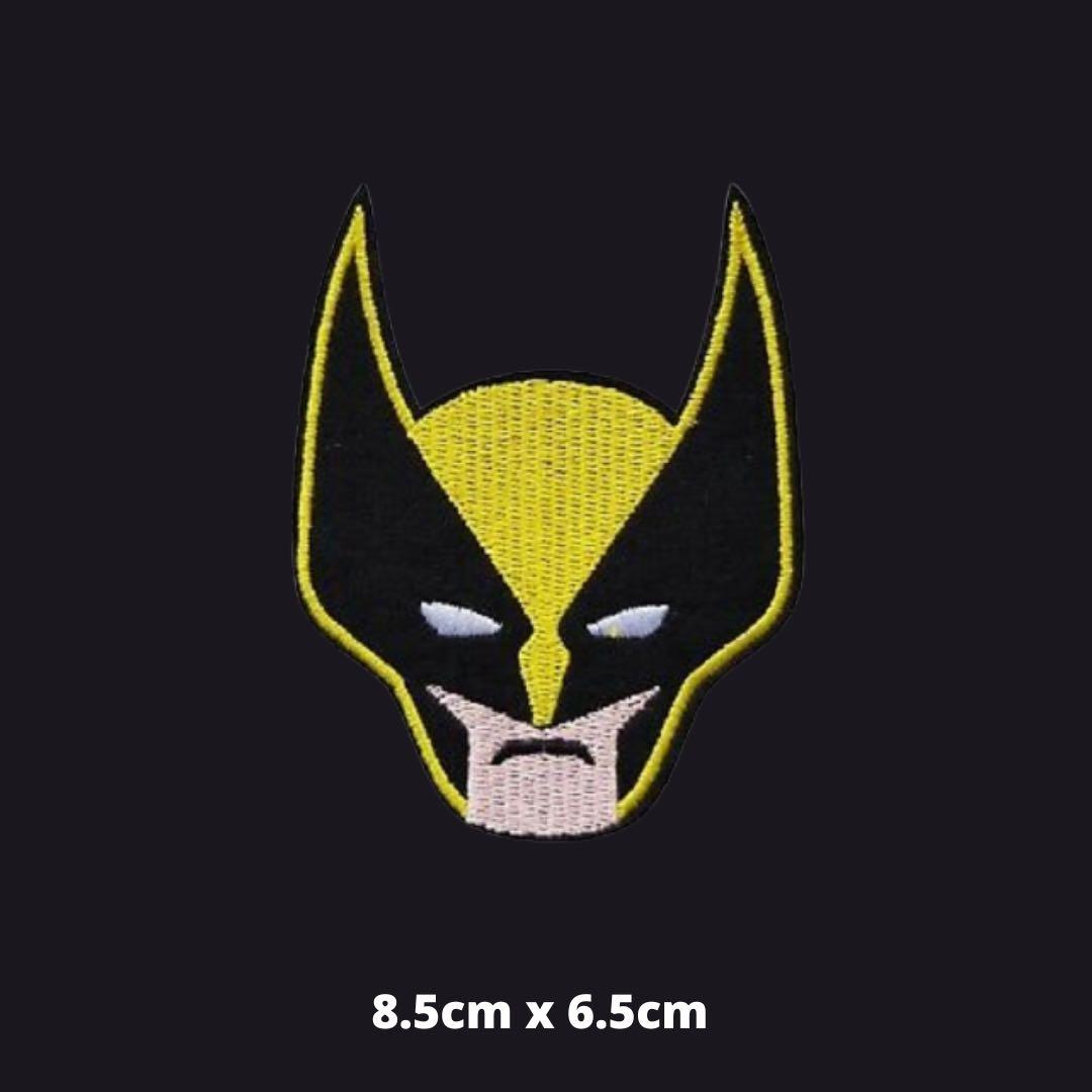 (Patch) Wolverine Comics Head Mask Yellow Marvel Xmen Character Iron On ...