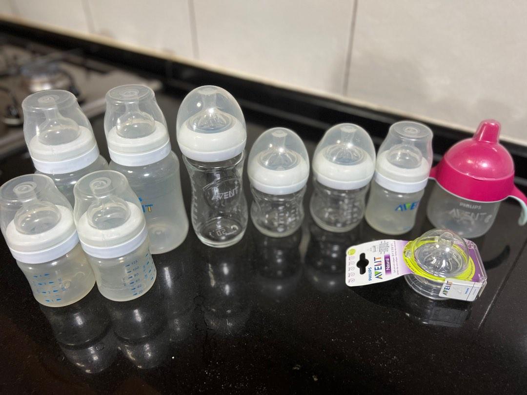 Philips Avent feeding bottles - set of 9, Babies & Kids, Nursing ...