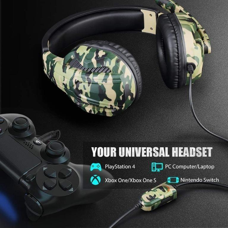 Picozon Gaming Headset with Microphone, 3.5mm Plug Headphone for PS4 ...