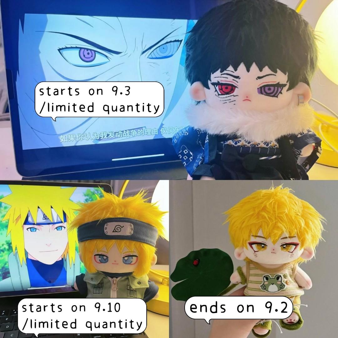 [PO] Naruto Shippuden Minato Obito 20cm Doll/Plush, Hobbies & Toys ...