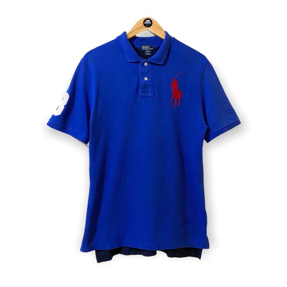Polo Ralph Lauren Blue Polo Shirt Big Pony, Men's Fashion, Tops & Sets, Tshirts & Polo Shirts on ...