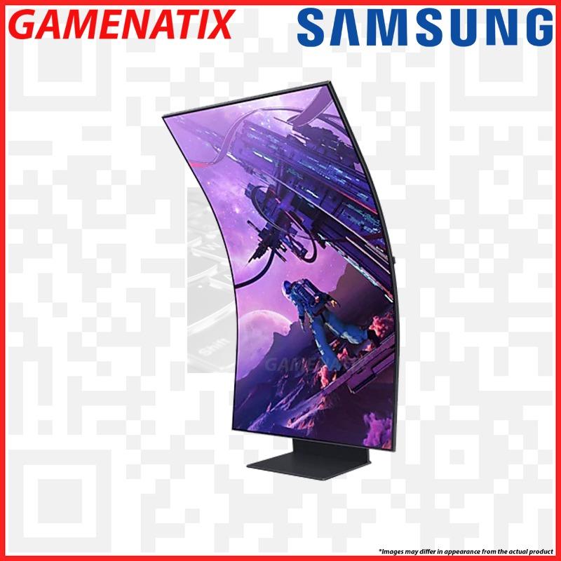 (Pre-Order) SAMSUNG Odyssey Ark 55-Inch Curved Gaming Screen, 4K UHD ...