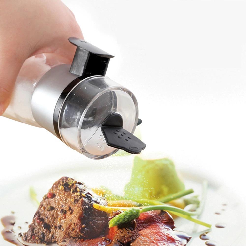 Push-Type Salt Dispenser Spice Shaker Salt Shaker Salt and Pepper Spice ...