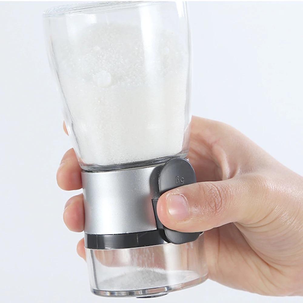 Push-Type Salt Dispenser Spice Shaker Salt Shaker Salt and Pepper Spice ...