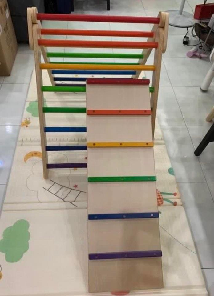 Rainbow pikler, Babies & Kids, Infant Playtime on Carousell