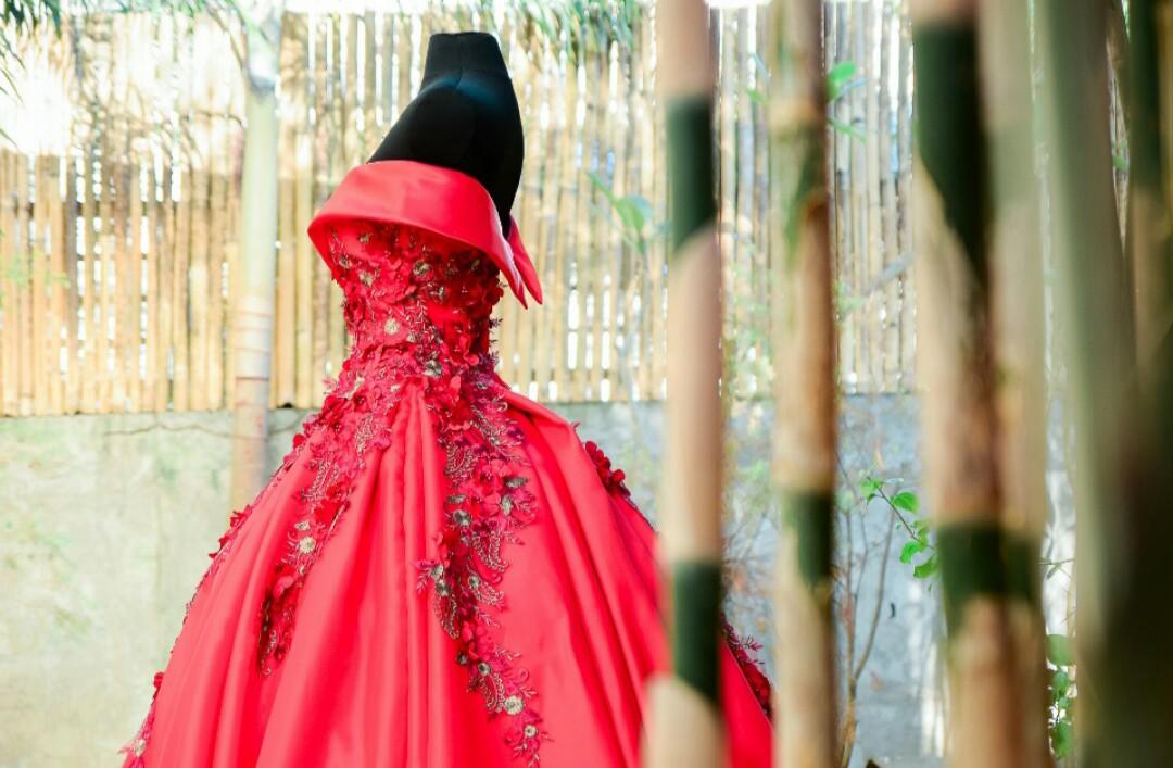 Red Debut Gown, Women's Fashion, Dresses & Sets, Evening dresses ...