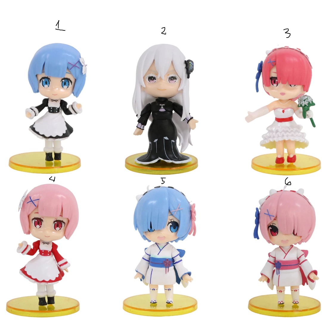 Rem Relife In A Different World From Zero Ram Echidna Anime Figure Pvc ...