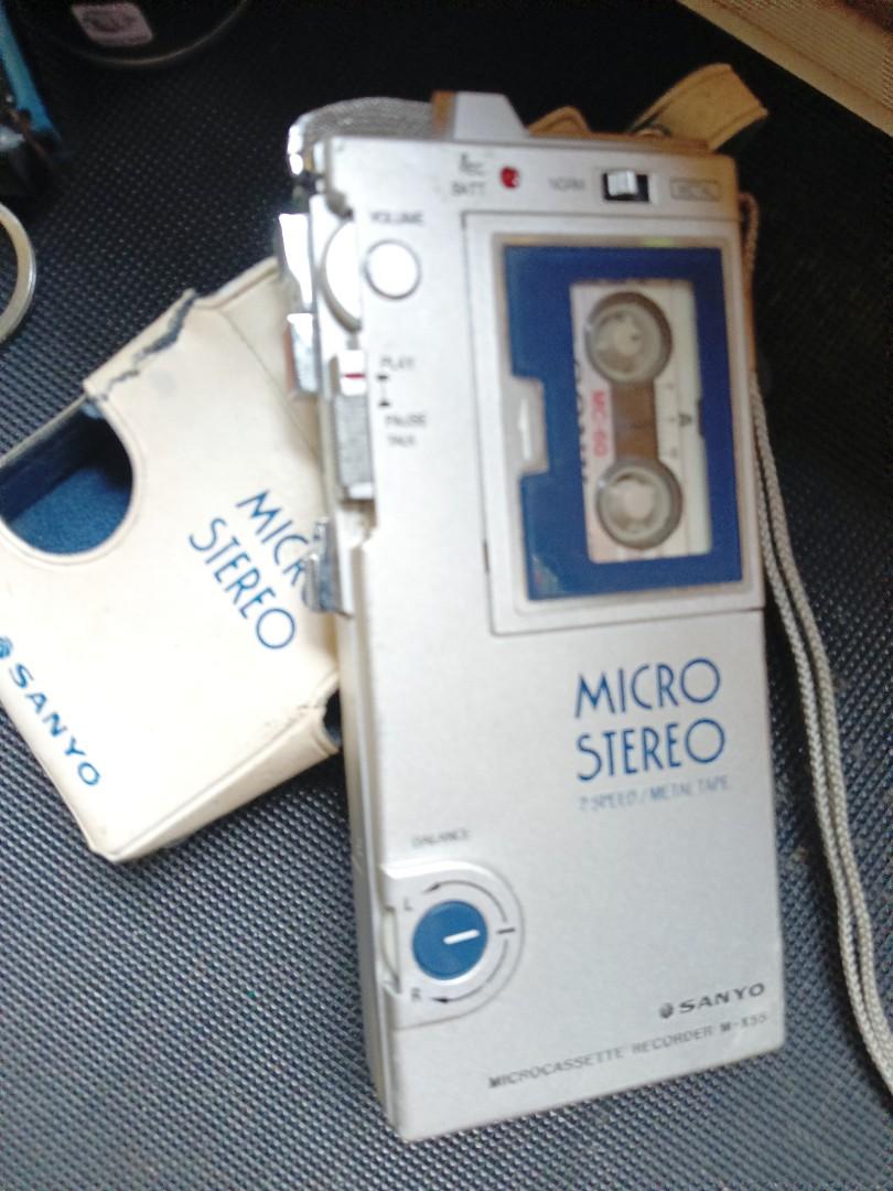 Sanyo micro-cassette recorder M-X55, Hobbies & Toys, Memorabilia ...