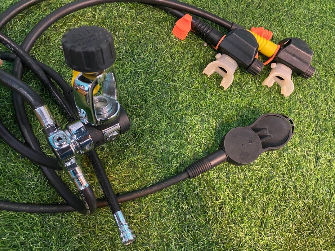 SAS NEO-RII M 黑黃 潛水 調節器組 SAS輕量化 二用錶 1.8kg 9成新, 體育器材, 健身用品, 舉重和啞鈴在旋轉拍賣