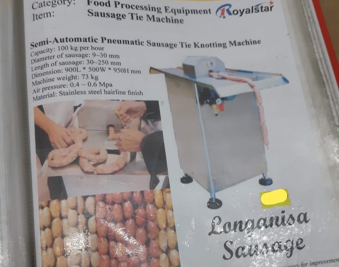 Sausage Longganisa Tying Tie Knot Knotting MACHINE MACHINES Semi ...