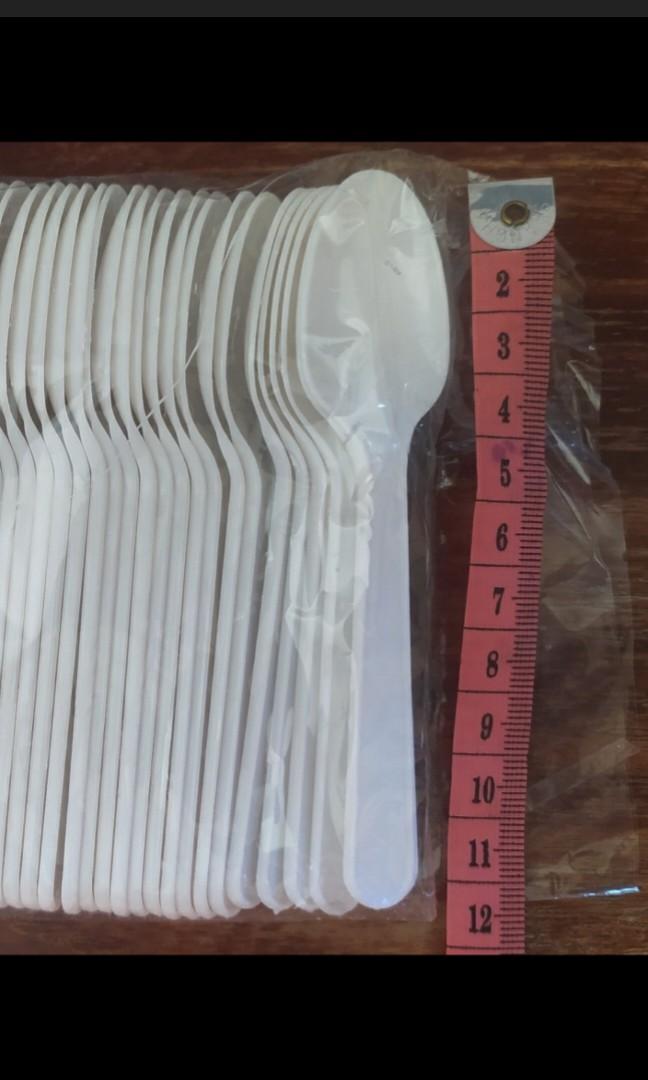 80 Pack Sendok plastik kecil es krim/panacota/creme brule, Makanan ...