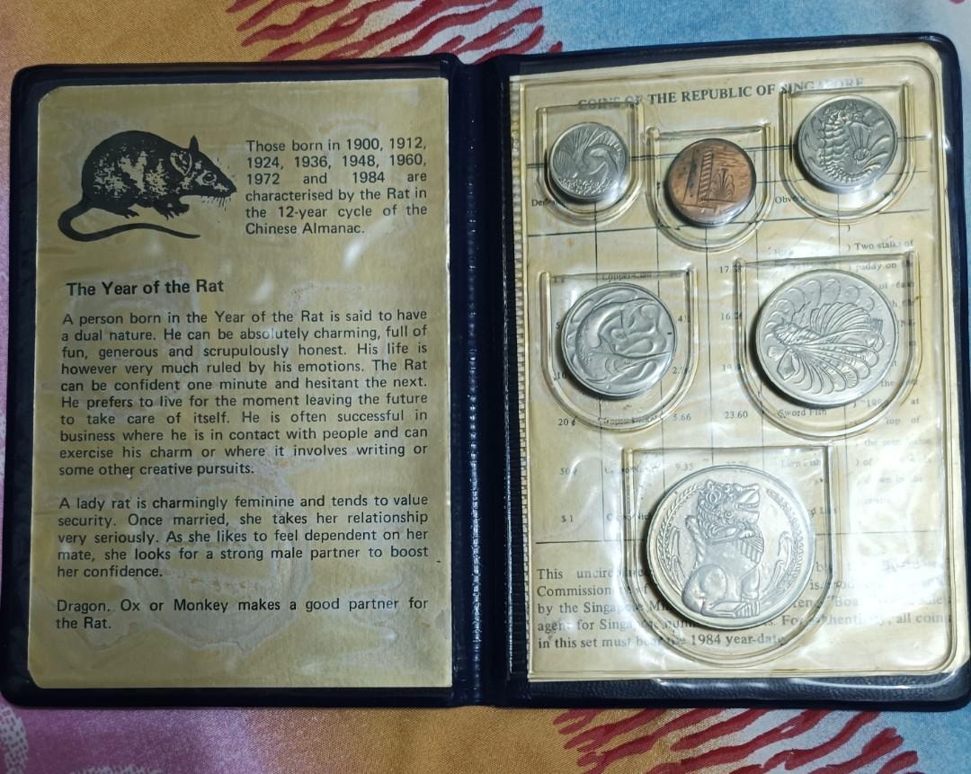 1984 Year of Rat Singapore Coin Set, Hobbies & Toys, Memorabilia ...