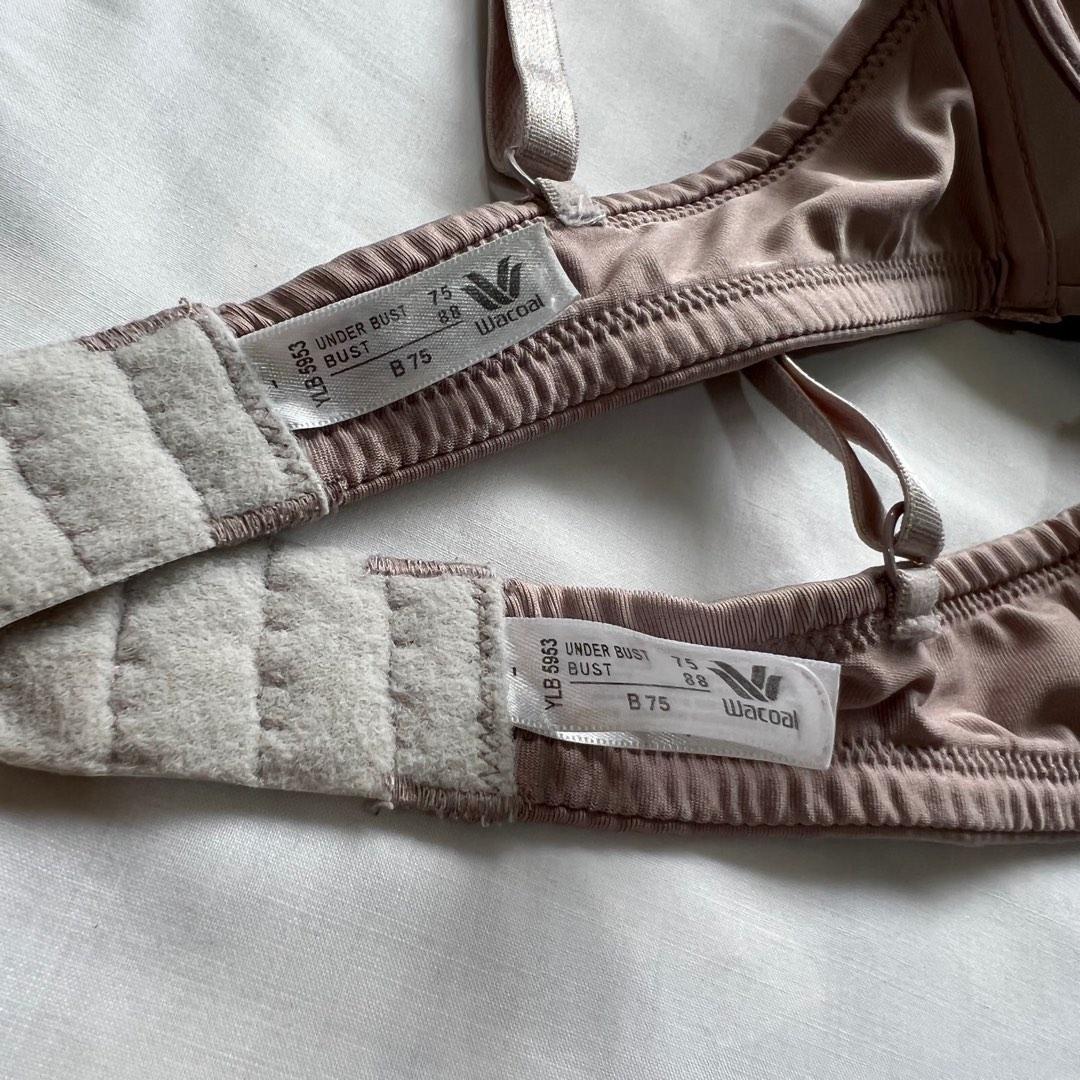 SET! Wacoal Bra - Nude B75, Women's Fashion, Undergarments & Loungewear on Carousell