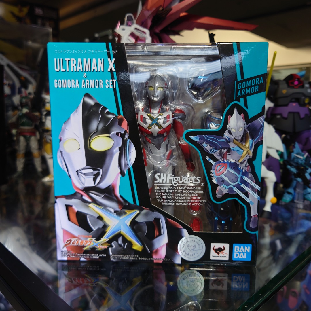 SHF Ultraman X & Gomora Armor Set 超人X + 哥莫拉裝甲, 興趣及遊戲, 玩具 & 遊戲類 - Carousell