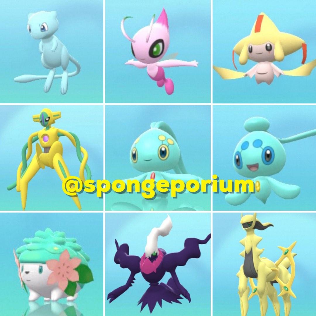 Shiny Mythical Pokemon (Brilliant Diamond & Shining Pearl), Video ...
