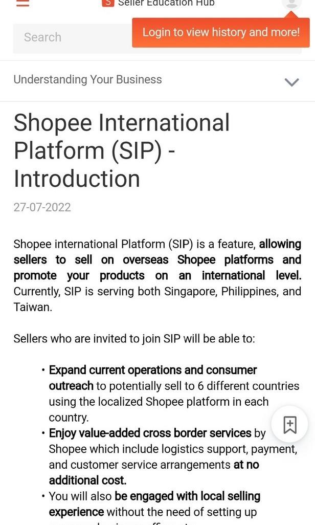 SHOPEE INTERNATIONAL (INFO), Announcements on Carousell