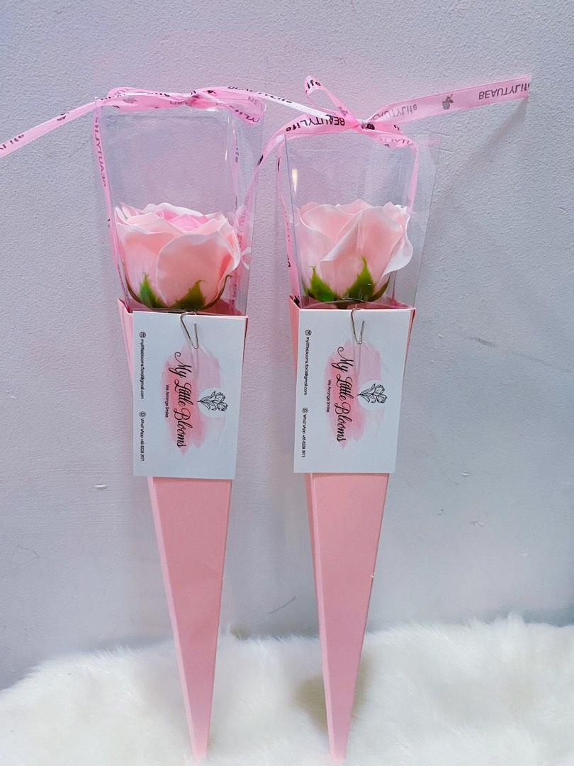 Soap rose single bouquet, Hobbies & Toys, Stationery & Craft, Flowers ...