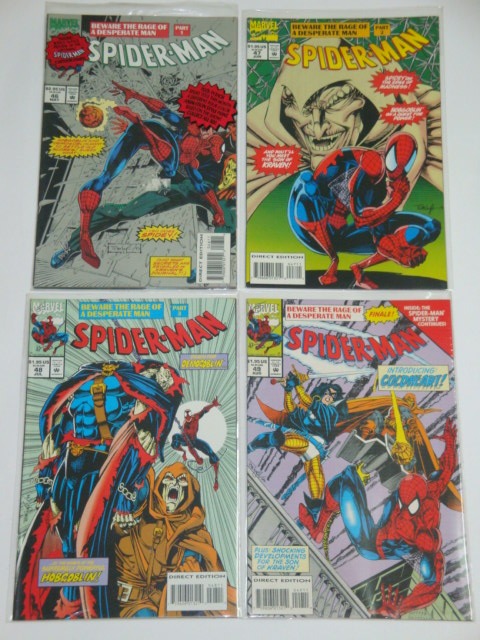 SPIDER-MAN. 1990. issue 46-50. Beware the Rage of a Desperate Man ...