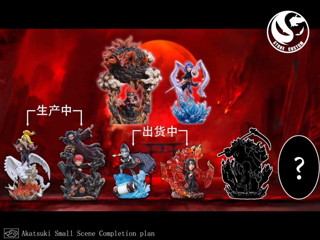 ST Studio Naruto Akatsuki Series Uchiha Itachi, Kisame, Sasori, Deidara ...