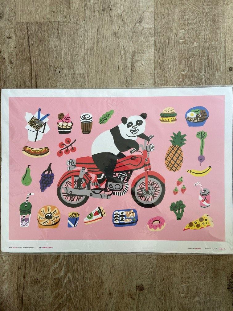 Super Cute Foodpanda Poster, Hobbies & Toys, Memorabilia & Collectibles ...