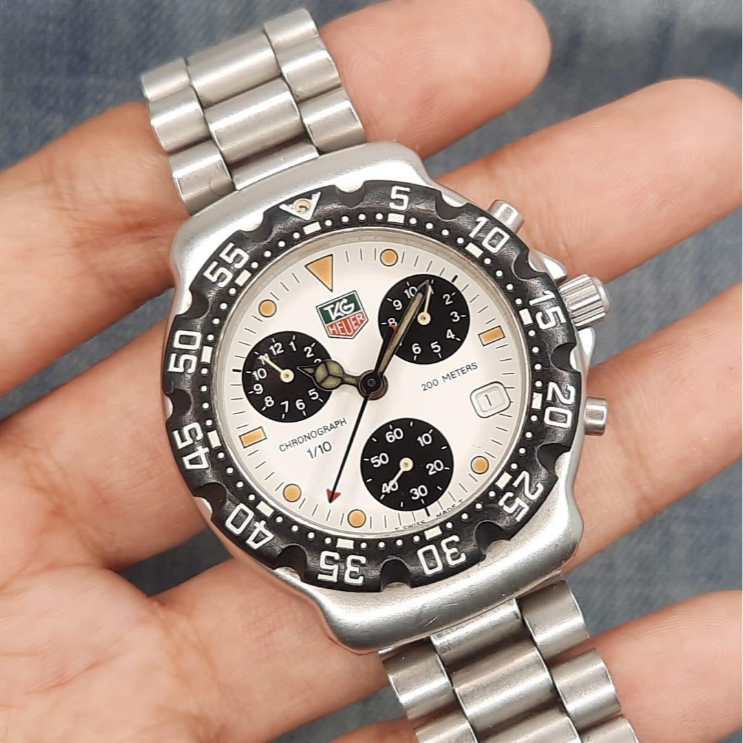 Tag Heuer Formula 1 "Panda Dial" Chronograph Date Swiss Made Wristwatch ...