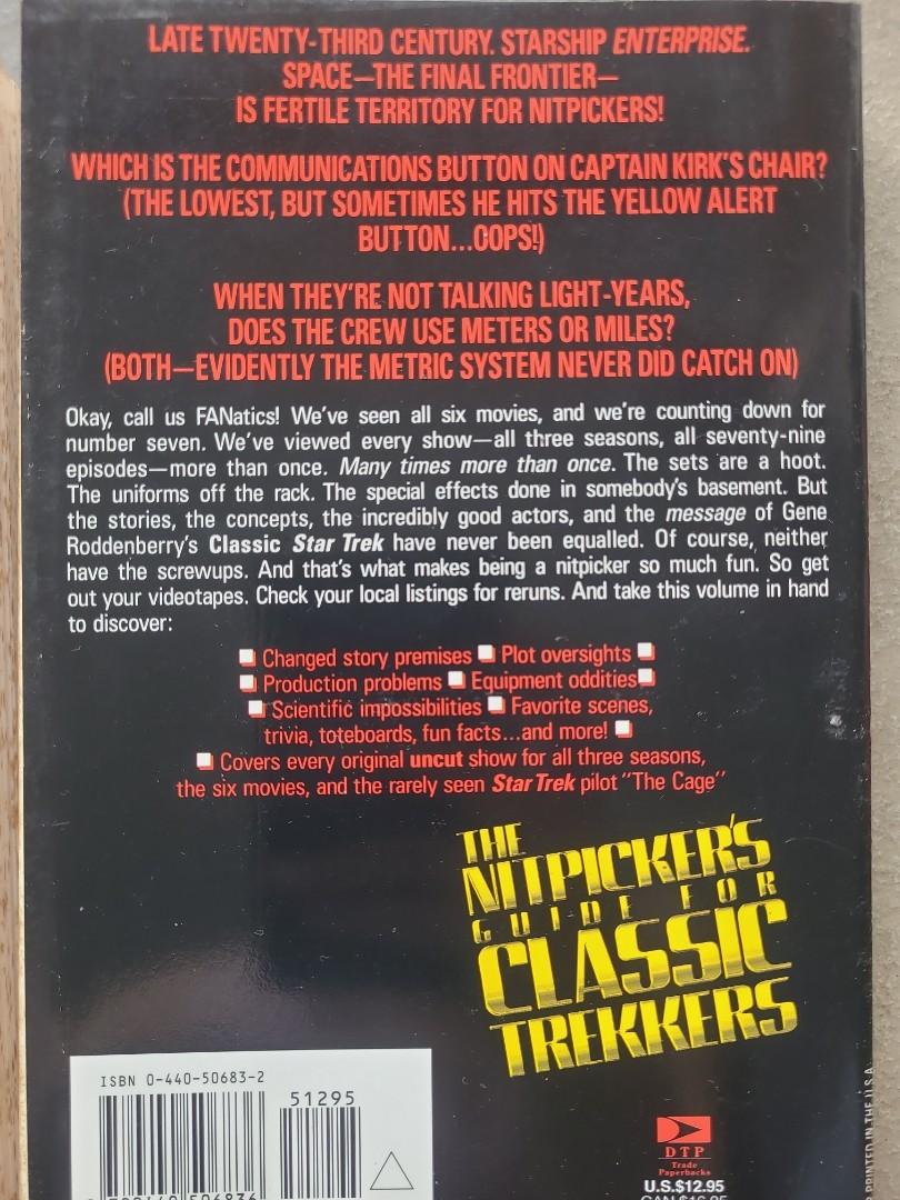 The Nitpicker's Guide for Classic and Next Generation Trekkers , Star ...