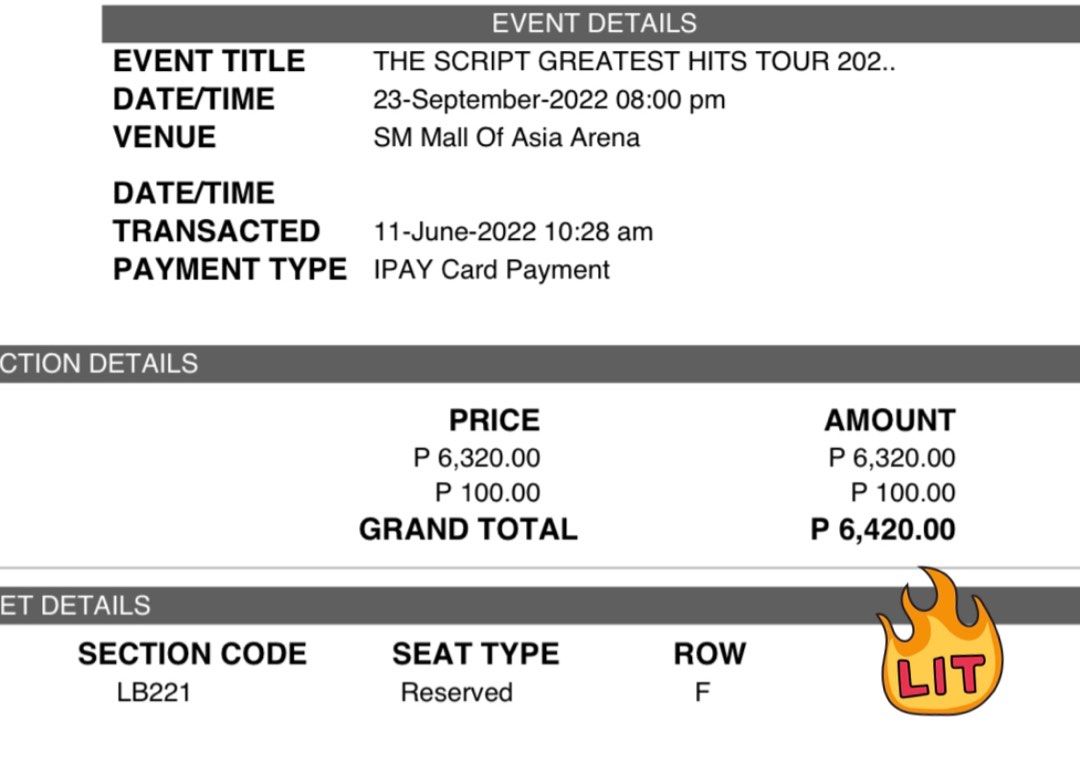 The Script Greatest Hits Tour Manila, Tickets & Vouchers, Event Tickets ...