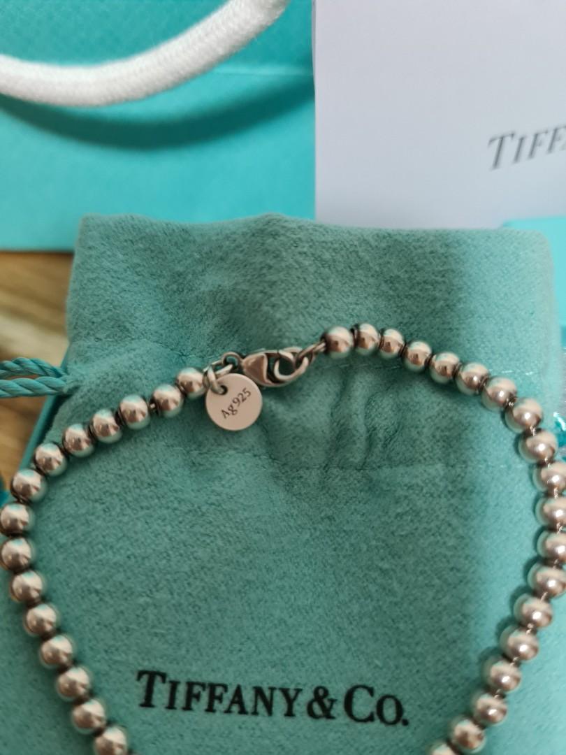 Tiffany & Co Heart Tag Bead Bracelet, Luxury, Accessories on Carousell