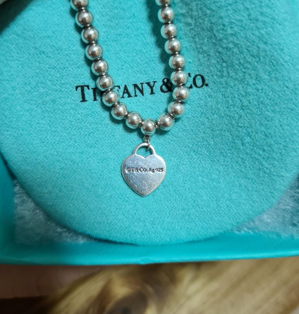 Tiffany & Co Heart Tag Bead Bracelet, Luxury, Accessories on Carousell