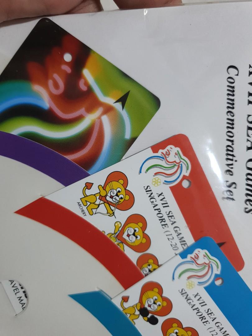 transitlink XVII Sea games commemorative set mrt cards, Hobbies & Toys ...