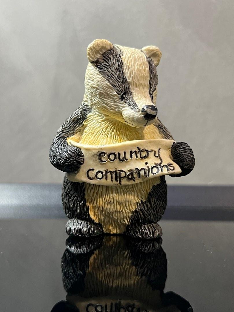 Vintage Gordon Fraser Country Companions Hand Painted Badger Figure ...
